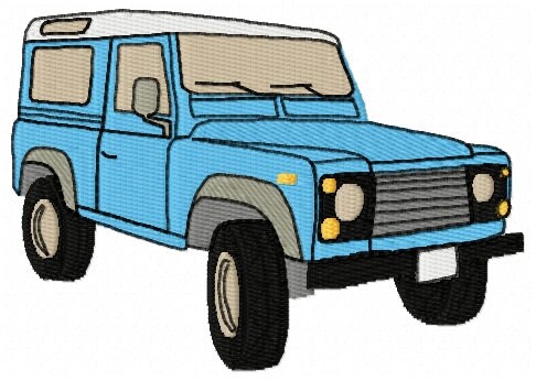 Land Rover Defender 90 Car Embroidery Design Instant - Etsy