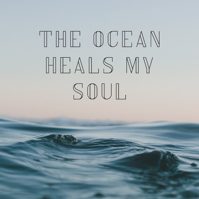 Ocean Beach Sea Quotes Instagram Posts - Etsy