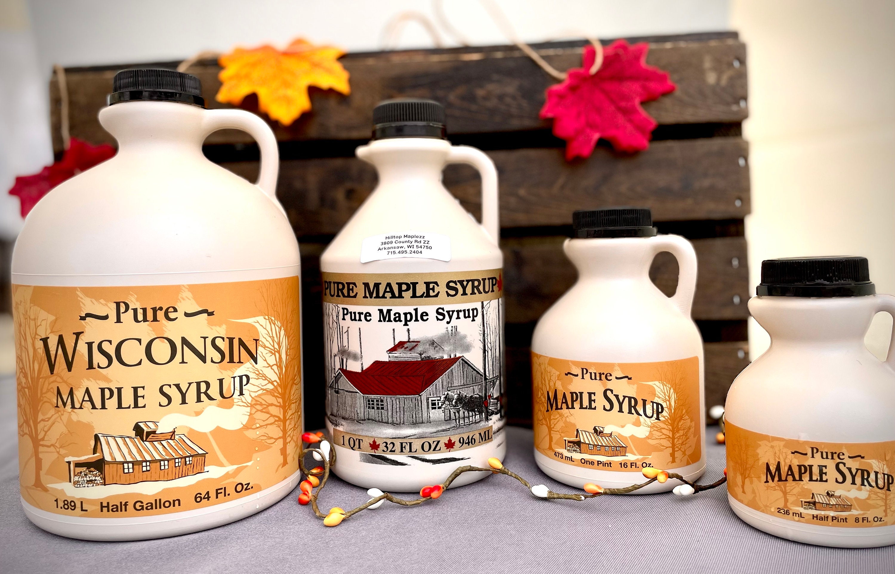 Wisconsin Pure Maple Syrup Quart Bottle - Etsy