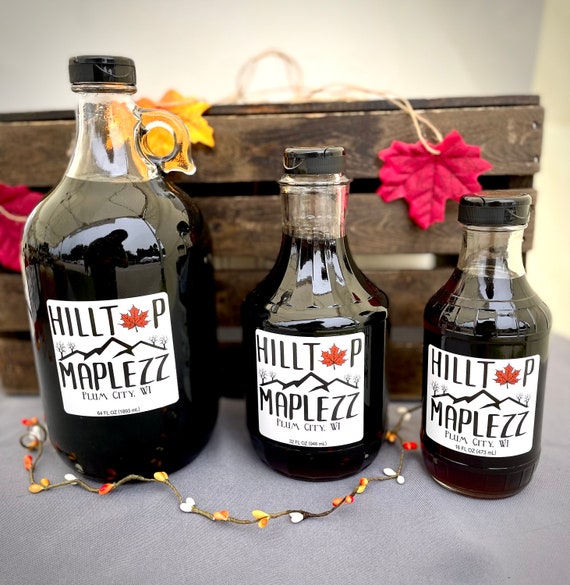 Wisconsin Pure Maple Syrup Dark - Etsy