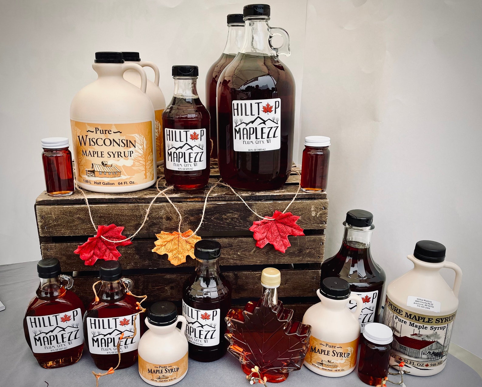 Wisconsin Pure Maple Syrup Maple Leaf Bottle - Etsy