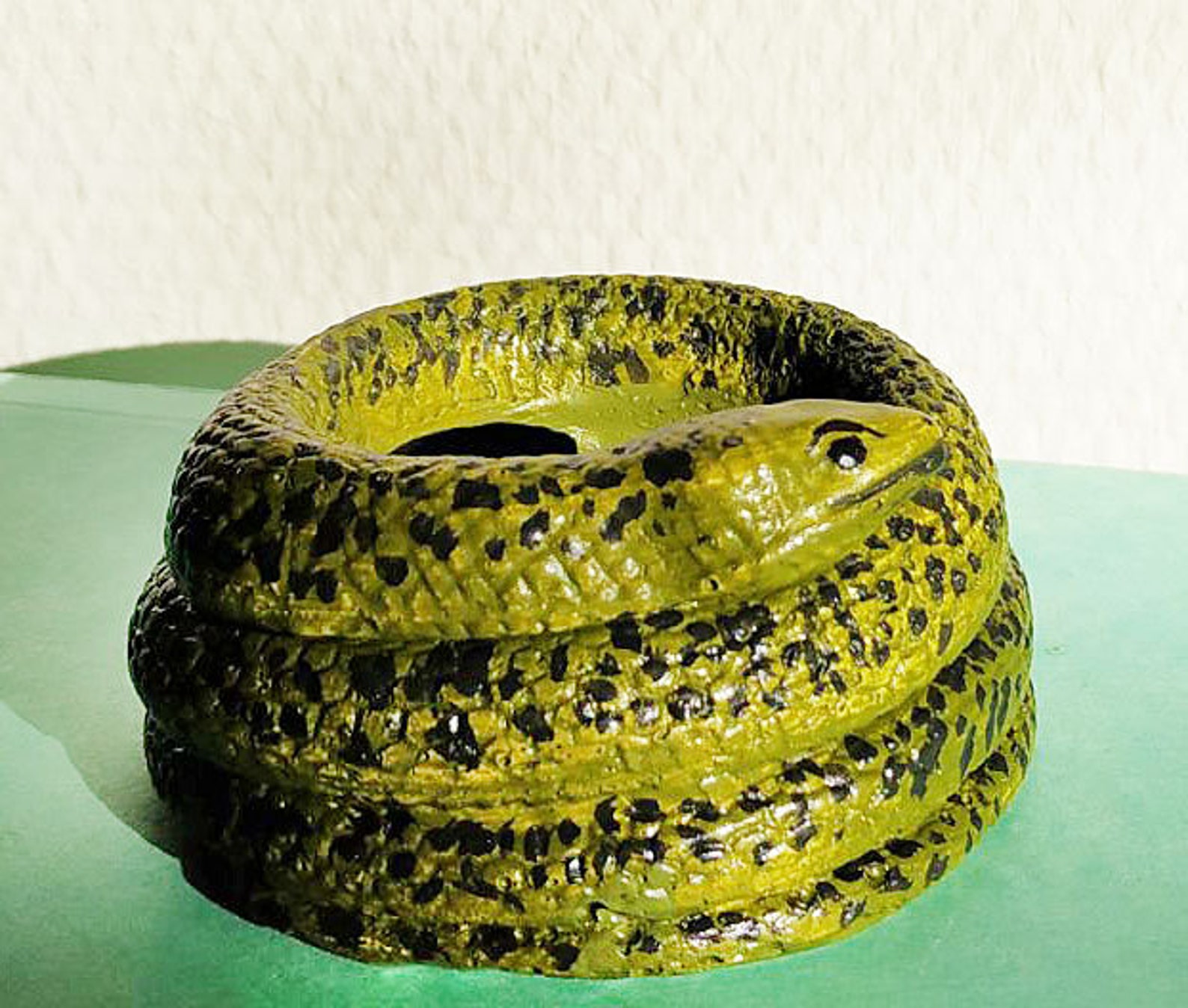 Green Snake. Pot for Succulents and Cacti in the Form of a Snake ...