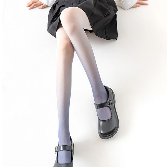 Black and Gray Gradient Stockings Spring and Summer - Etsy