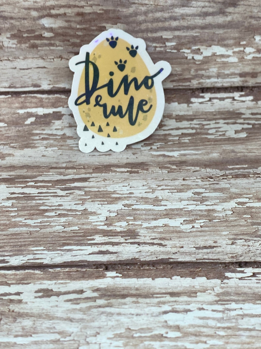 Dino Rule Waterproof Sticker/magnet - Etsy