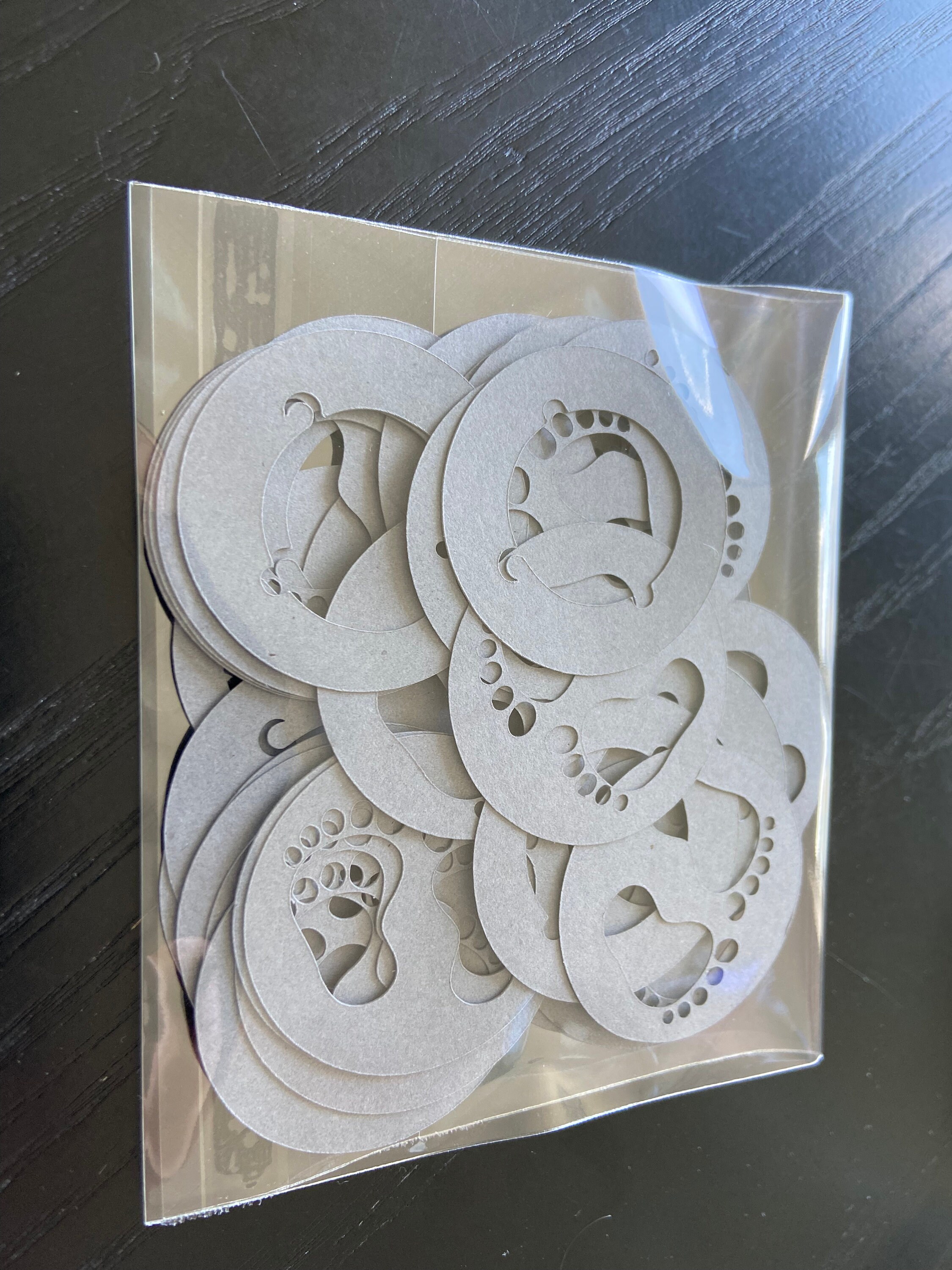 Baby Shower Confetti-circle Cut Outs Baby Feet and Baby Head - Etsy