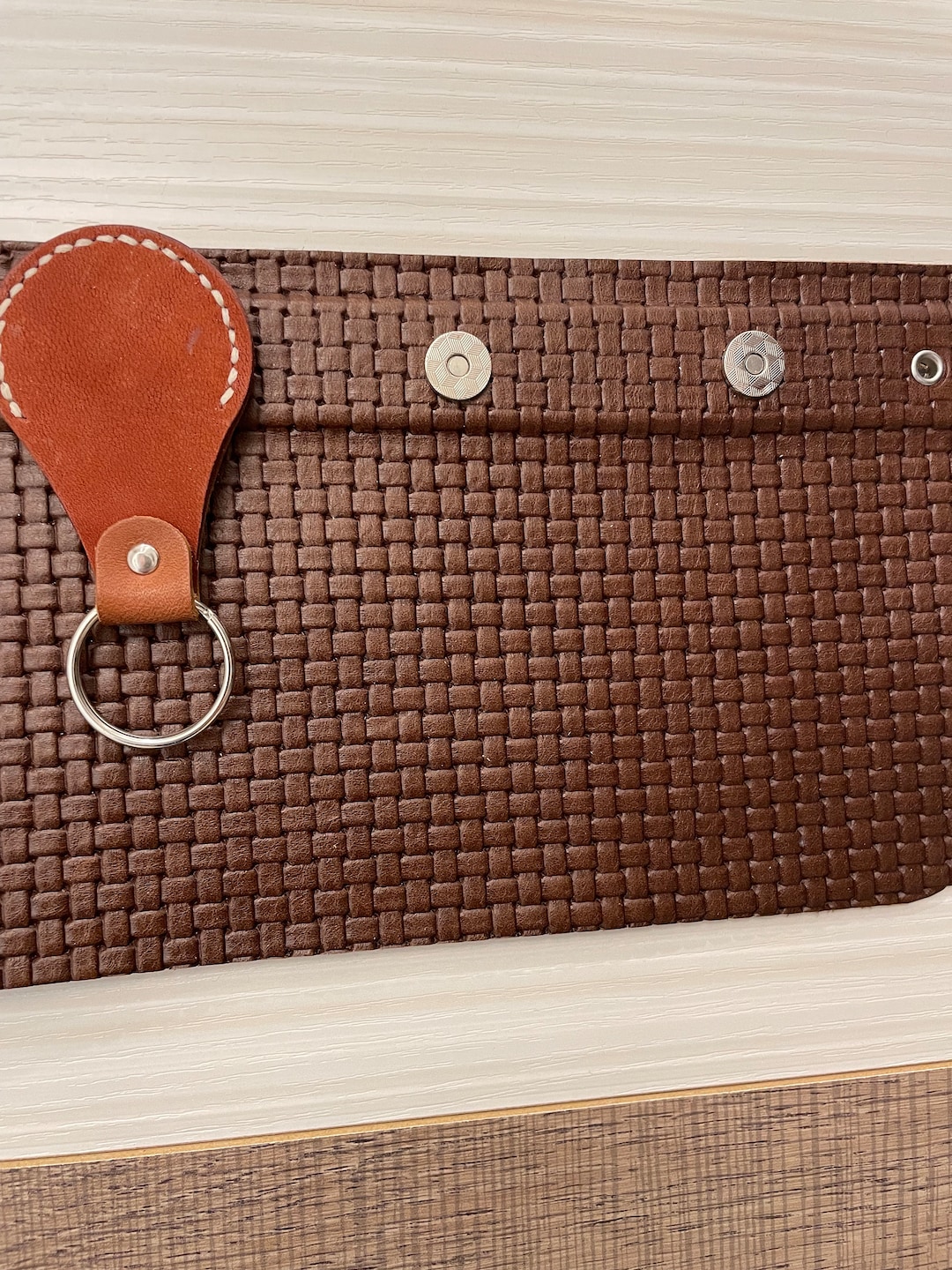 Decorative Leather Panel. Very Practical. Handmade Leather Keychain ...