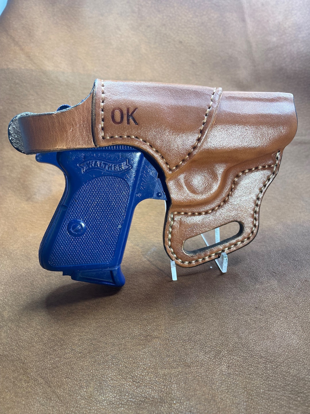 Walther PPK Concealed Carry Leather Holster 1 1/2 Belt Thumb Break ...