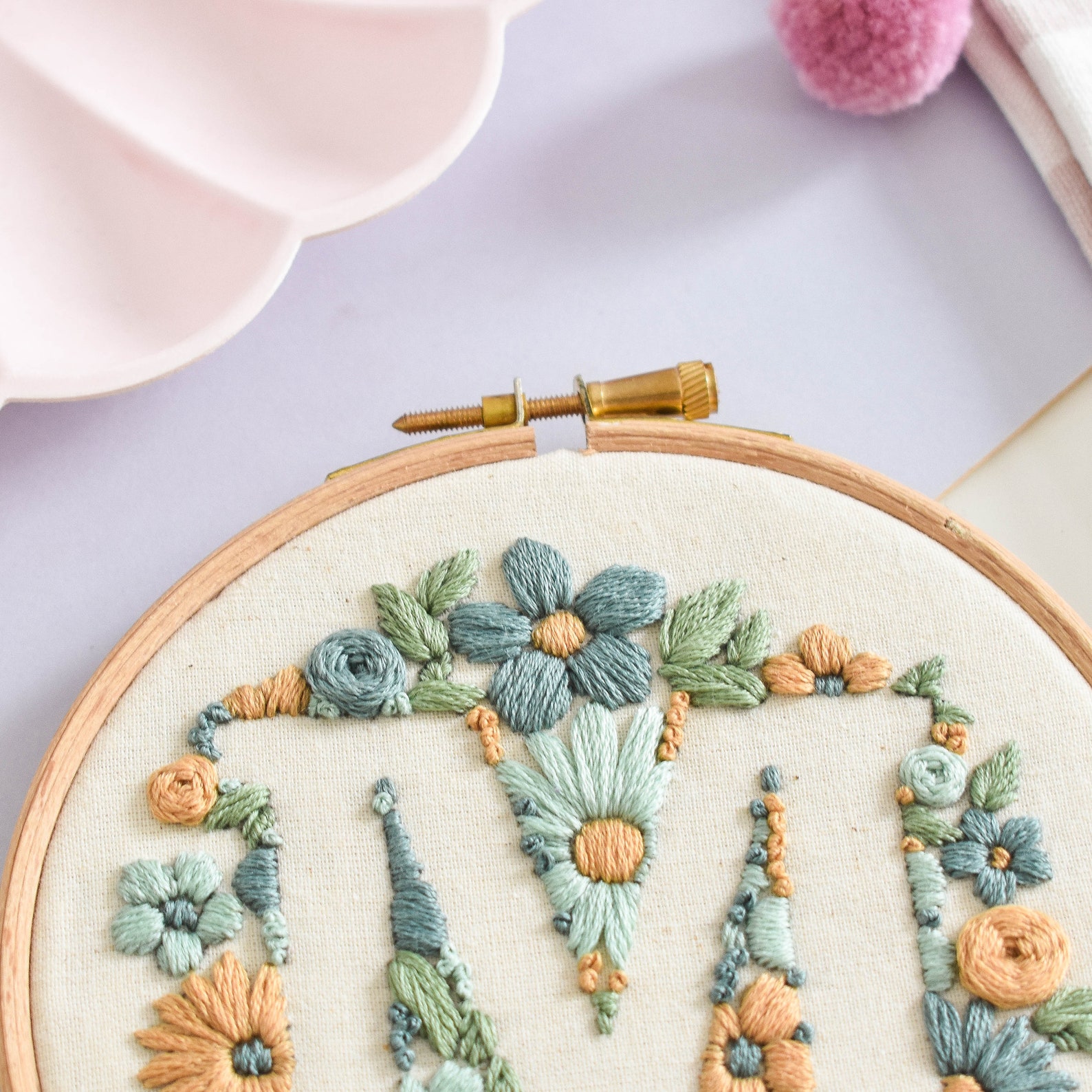Letter 'H' Embroidery Pattern / PDF Digital Download / Floral ...