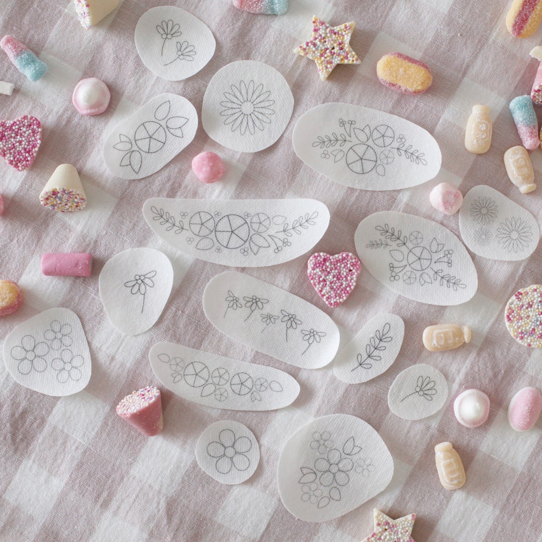 Stick and Stitch Embroidery Patches Floral / Flower Embroidery Pattern ...