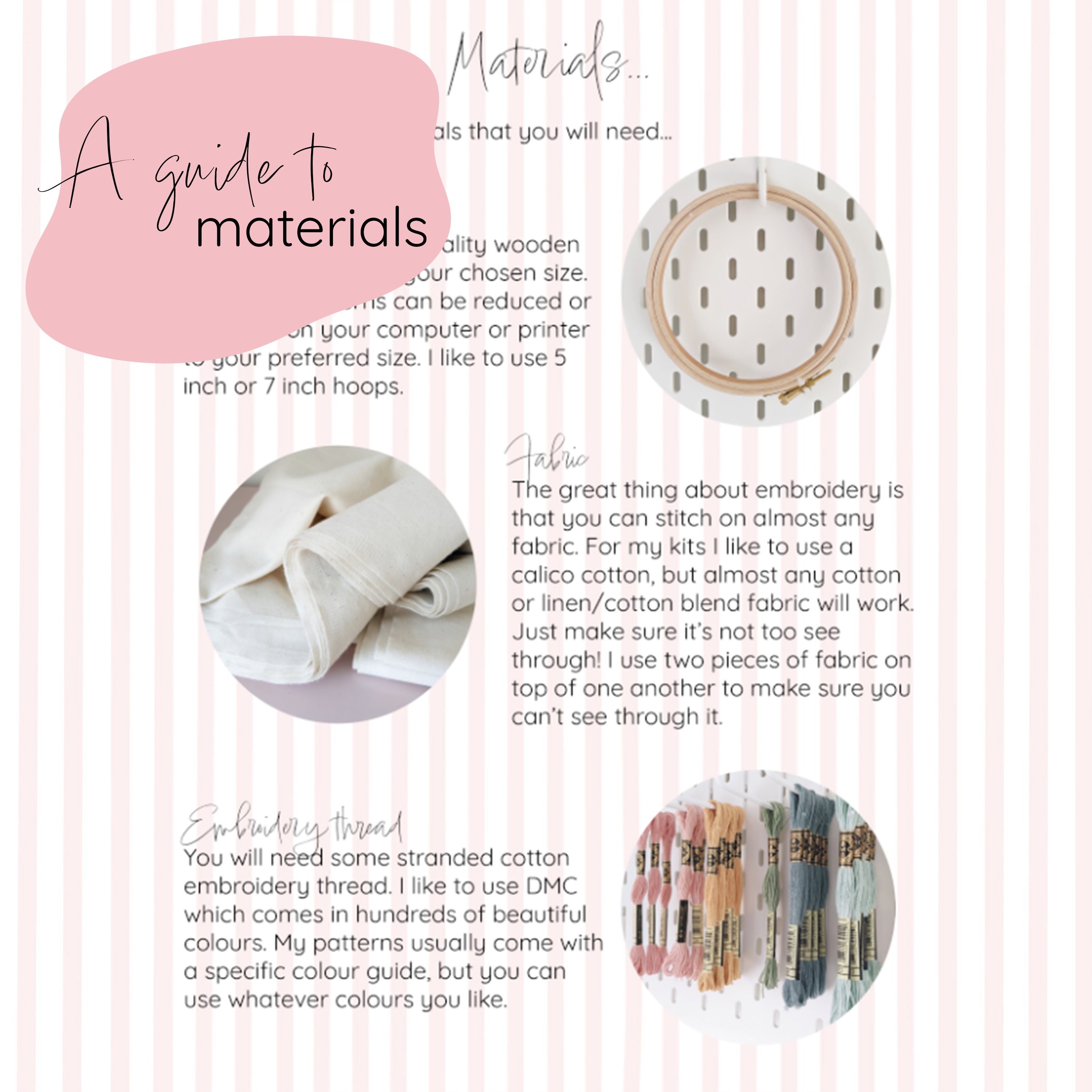 Beginners Guide to Embroidery / Embroidery Booklet Digital Download ...