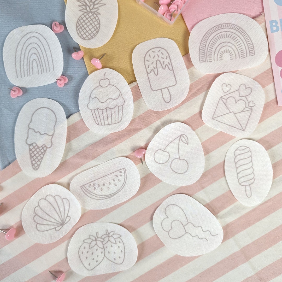 Stick and Stitch Embroidery Patches - Kids Summer / Kids Embroidery ...