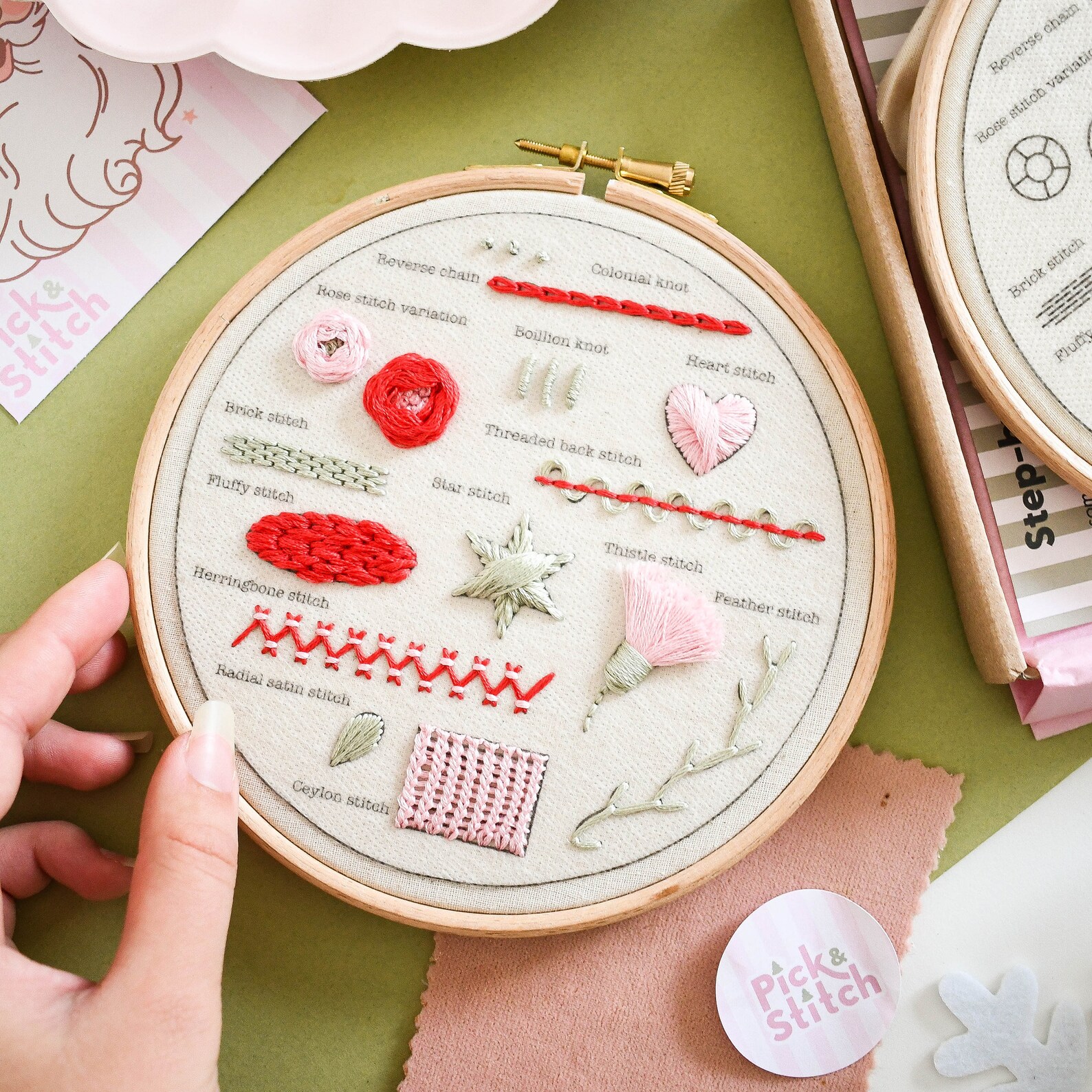 Intermediate 14 Day Embroidery Advent Calendar Digital Download ...