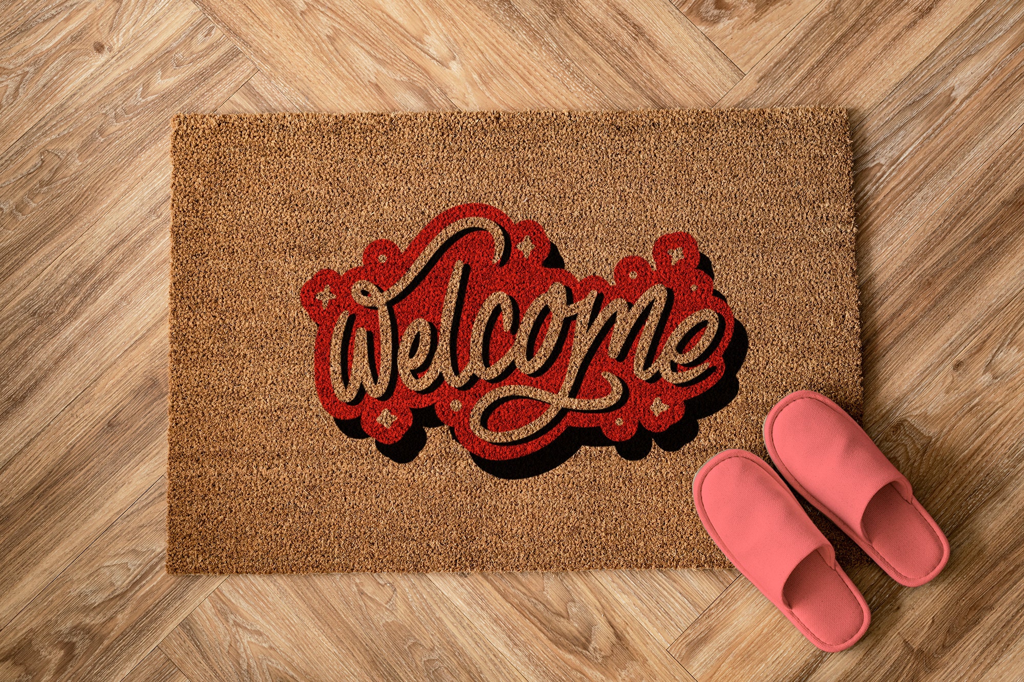 Coco Coir Doormat Mockup Models - Digital Floor Mat Mockup - 2 Psd ...