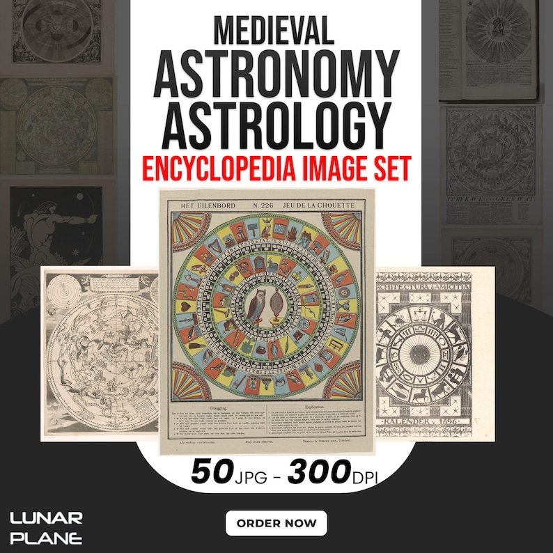 Medieval Astronomy Astrology Encyclopedia: 50 Images (digital Download ...