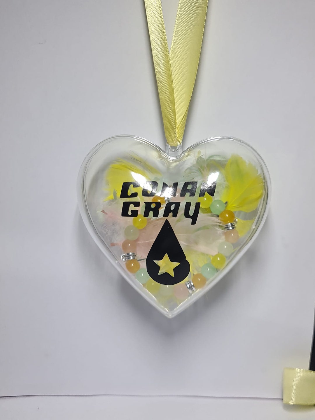 Conan Gray Yellow Found Heaven Heart Hanging Decoration With Charm ...