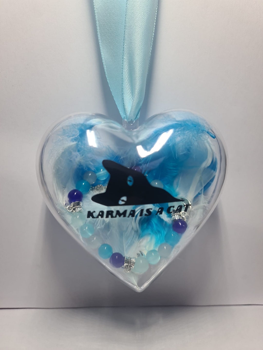 Taylor Swift Karma is a Cat Heart Hanging Decoration Charm Bracelet - Etsy