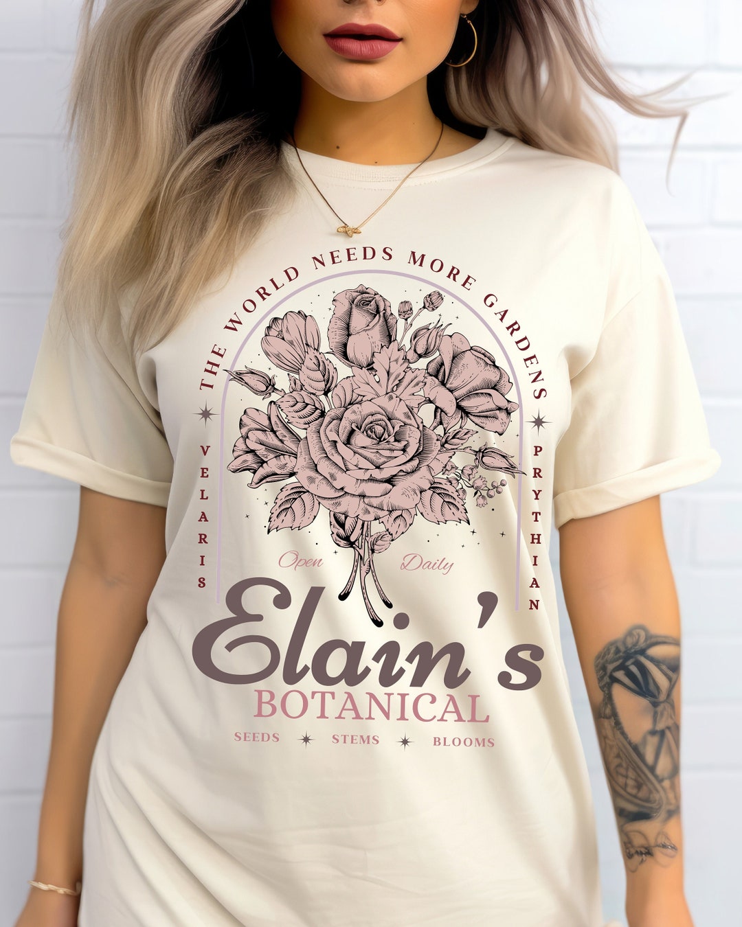 ACOTAR Elain Archeron Gardening Tshirt Sarah J Maas Merch Gift for ...