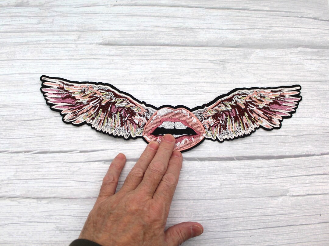 Wing Flying Lip Mouth Sew on Iron on Patch - Etsy