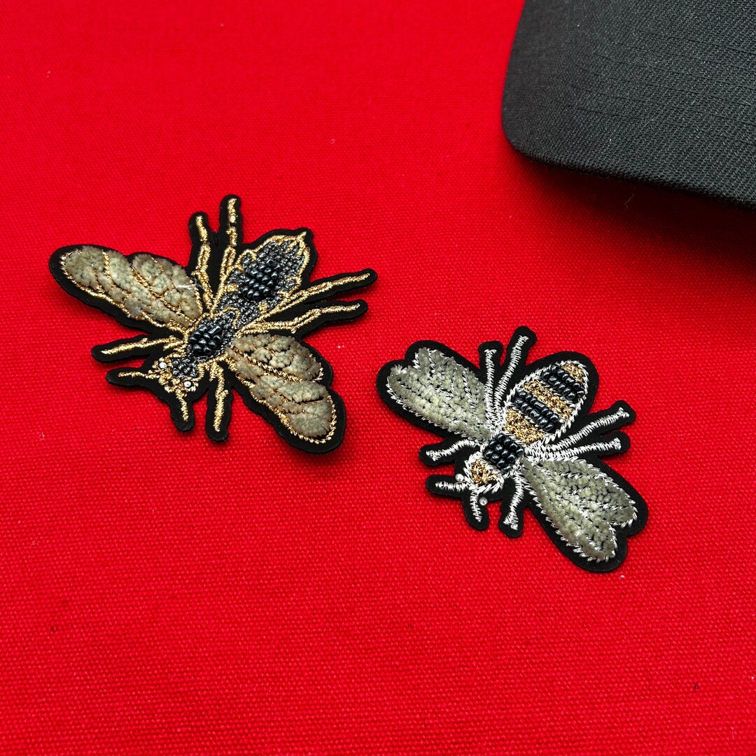 Bee Patch Bumble Bee Patch Handmade 3D Beaded Bee Fly Sew or - Etsy