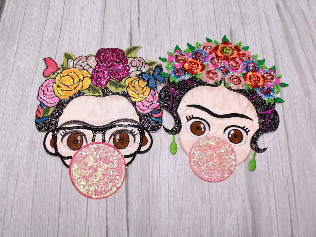 Frida Kahlo Patch Iron On Sew on Patches 8' 3/4 X - Etsy