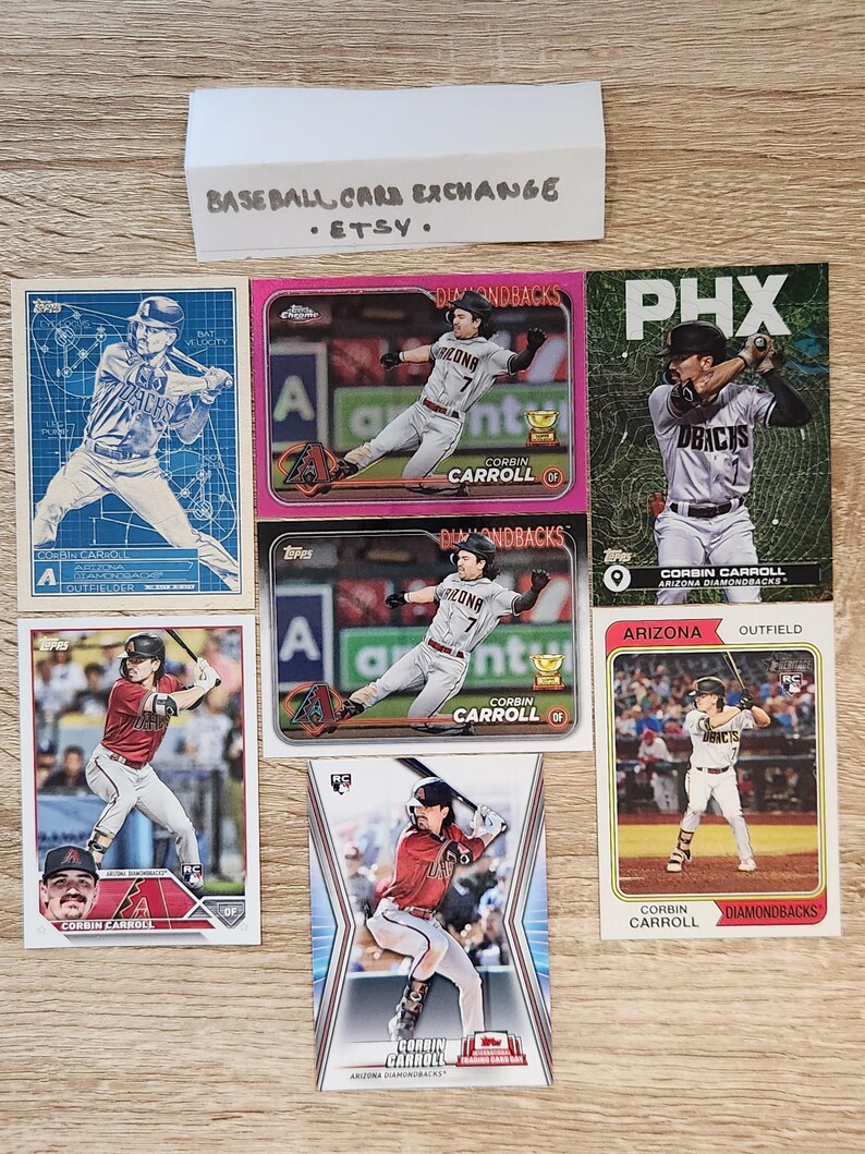 Corbin Carroll Rookie Card Arizona Diamondbacks - Etsy