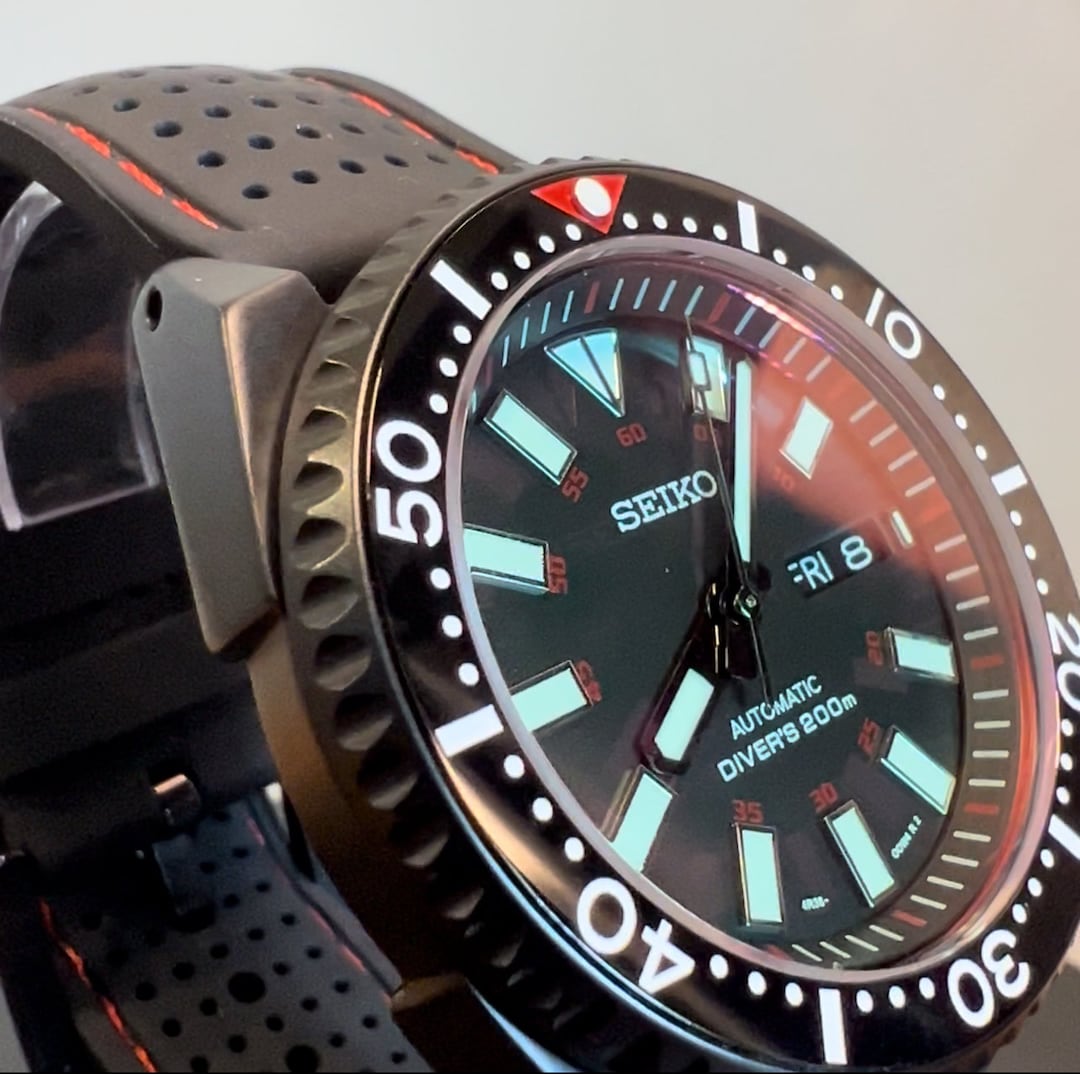 Seiko MOD Blood Moon Watch - Etsy