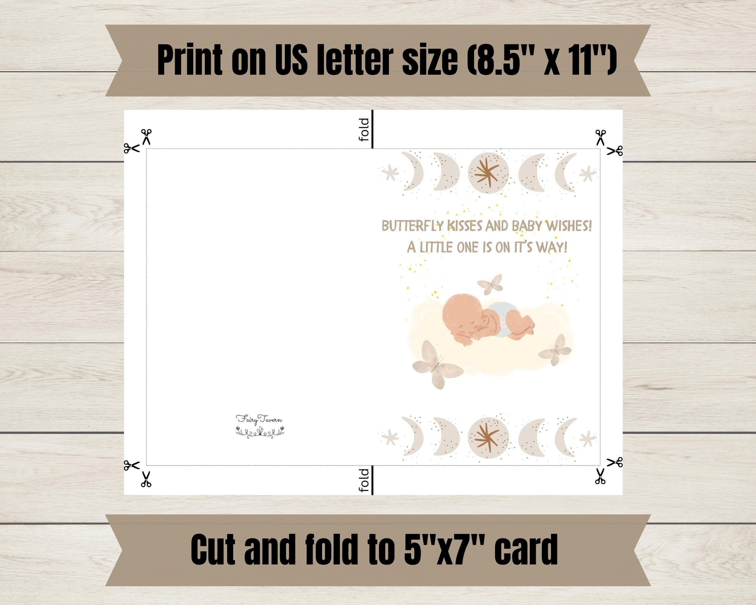 Printable Gender-neutral Baby Shower Card Digital Baby Shower Card ...