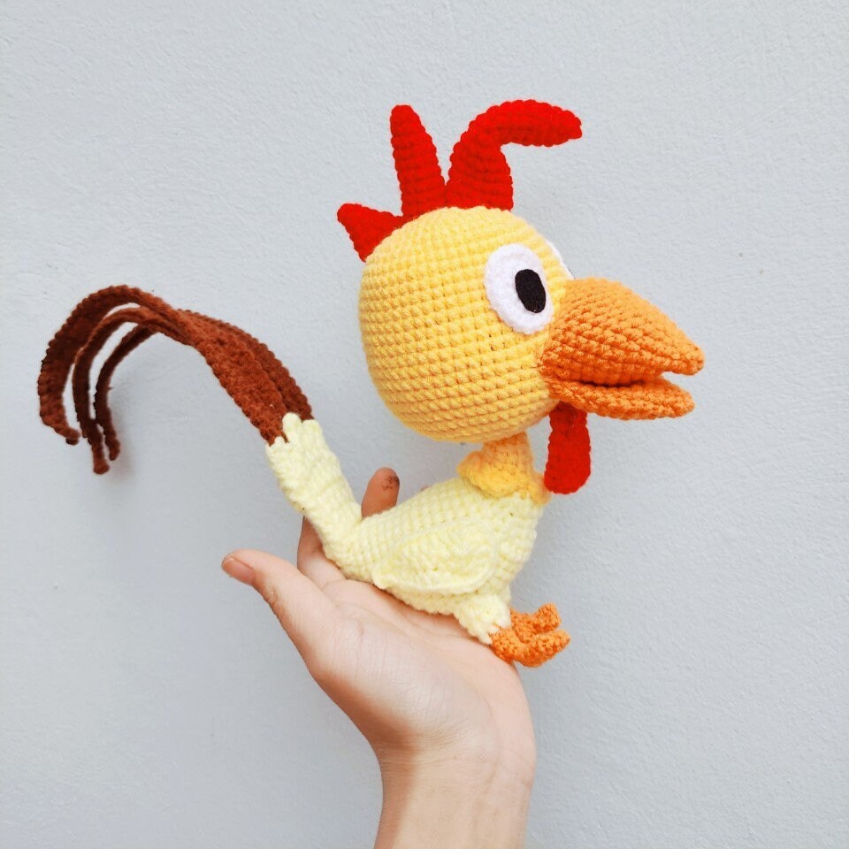 Boo Boo Chicken Crochet Plush, Custom Crochet Plush - Etsy