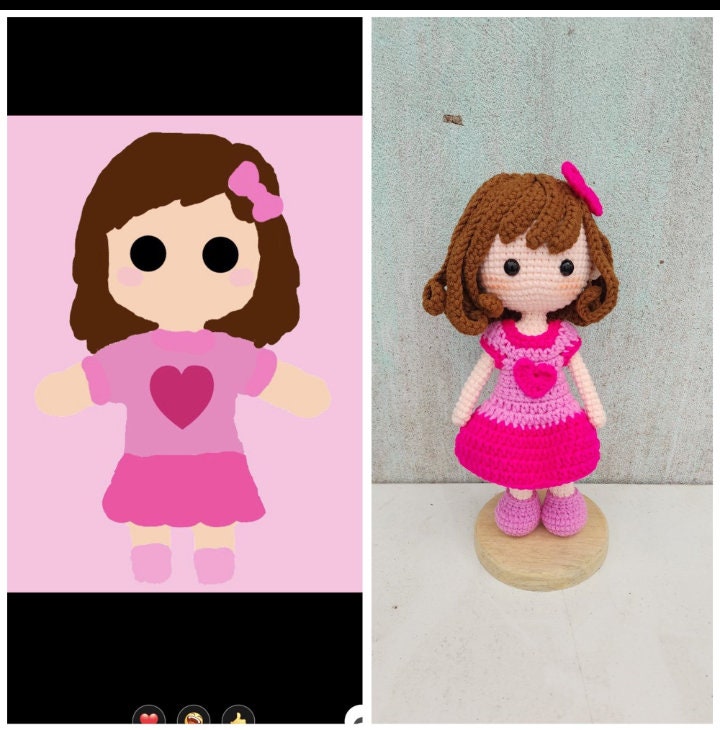 Custom Anime Plush, Custom Doll, Custom Plush, Kel Crochet Plush ...