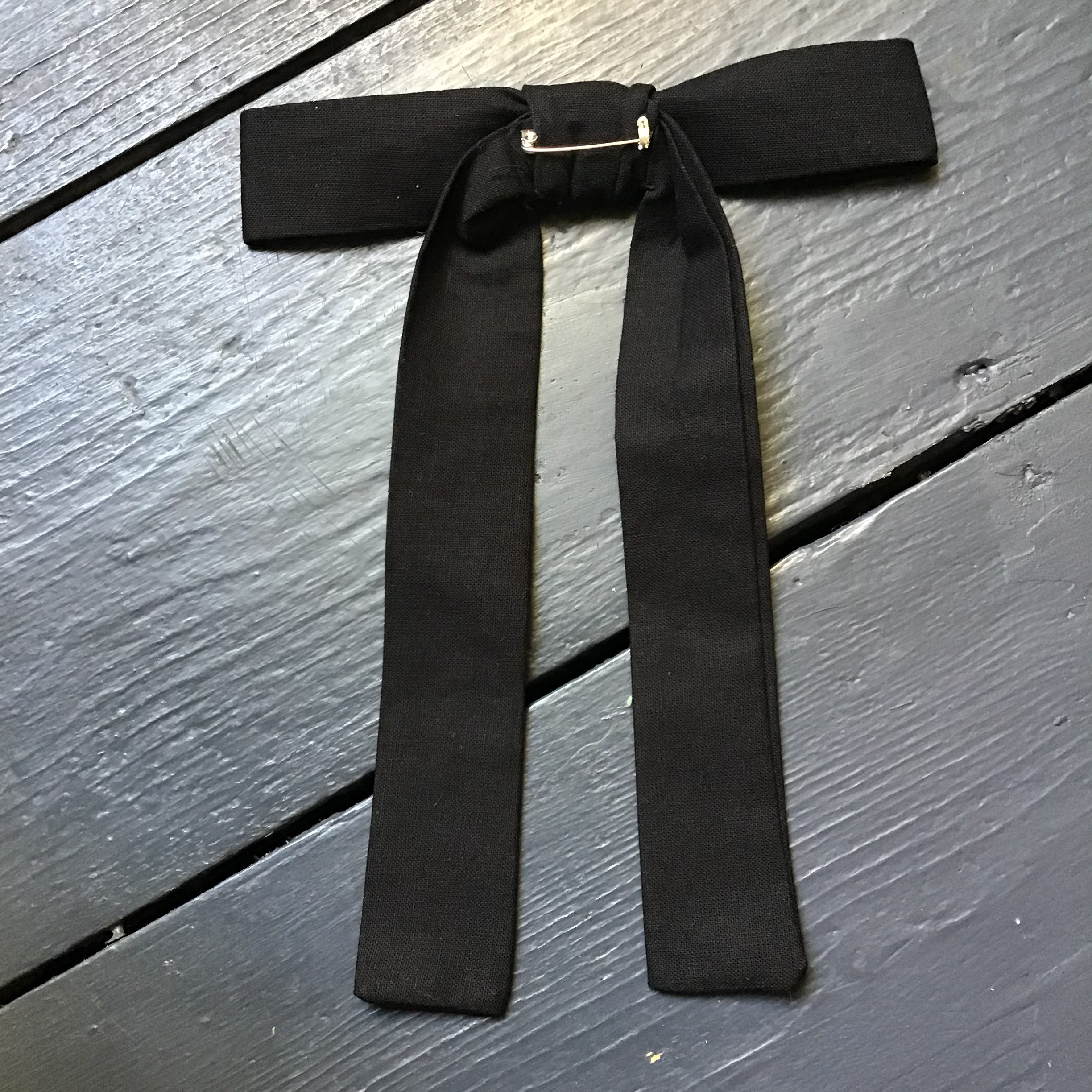 Black Cotton Kentucky Western Tie With Pin Attachment - Etsy