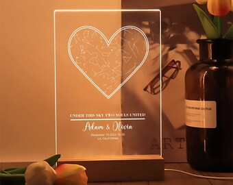 Star Map Led Lamp - Etsy