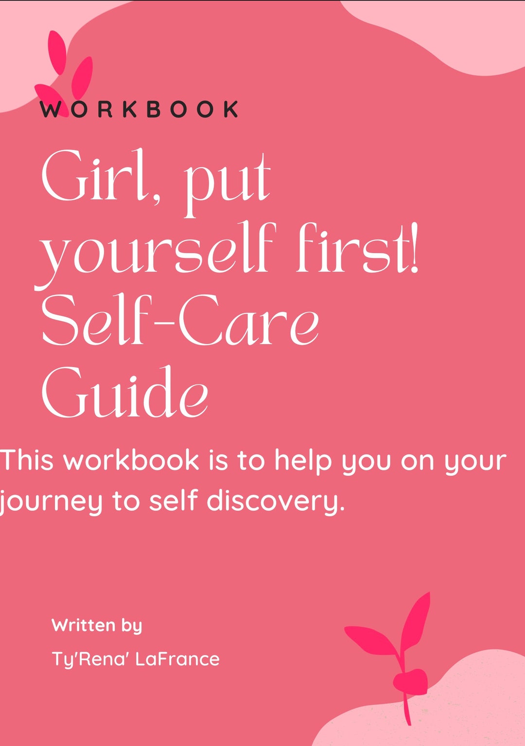 Girl, Put Yourself First! Printable Self-care Guide and Workbook - Etsy