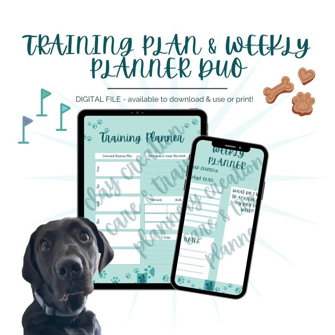Pet Care Weekly Prep Planner // DIGITAL for Puppy Dog Owners, Printable ...