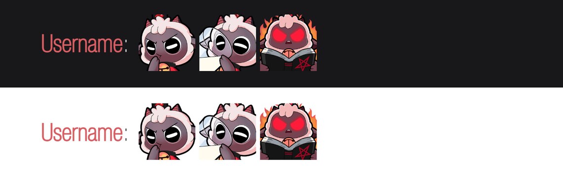 Cult of the Lamb Emotes - Twitch | Discord Emotes Pack (3) || Cute ...