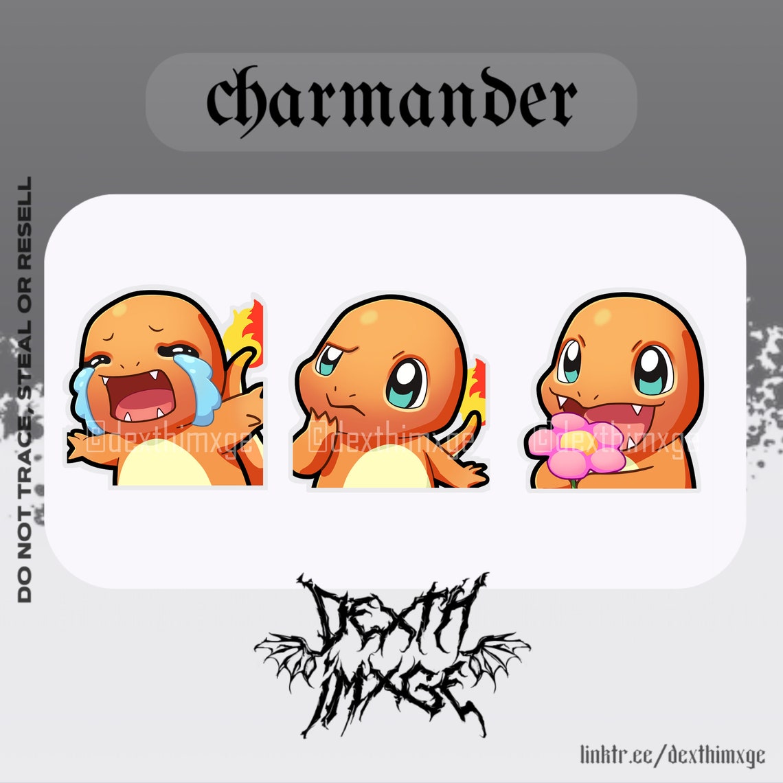 Charmander Orange Lizard Emotes - Twitch | Discord Emotes Pack (3 ...