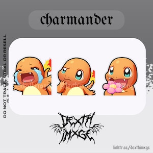 Charmander Orange Lizard Emotes - Twitch | Discord Emotes Pack (3 ...
