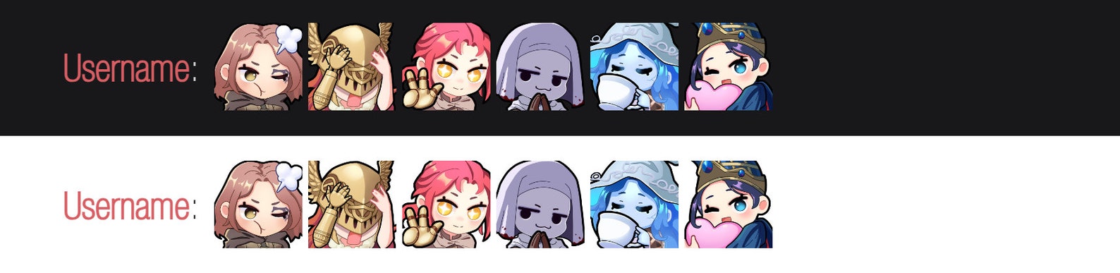 Elden Ring Emotes - Twitch | Discord Emotes Pack (6) || Cute Aesthetic ...