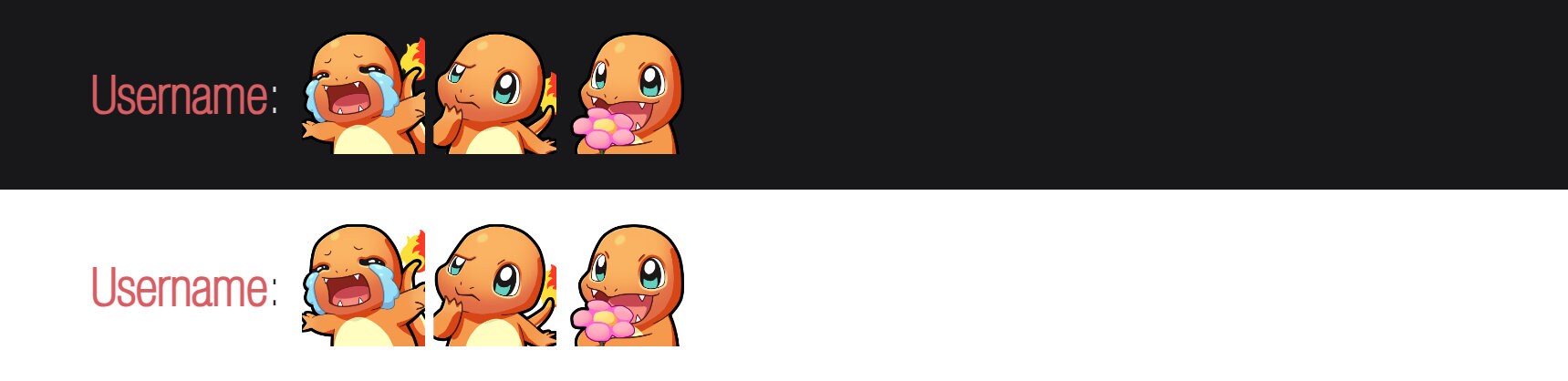 Charmander Orange Lizard Emotes - Twitch | Discord Emotes Pack (3 ...