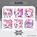 Melody Emotes - Twitch | Discord Emotes Pack (6) || Cute Aesthetic ...