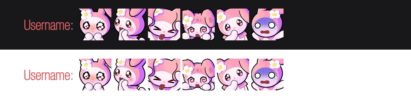 Melody Emotes - Twitch | Discord Emotes Pack (6) || Cute Aesthetic ...