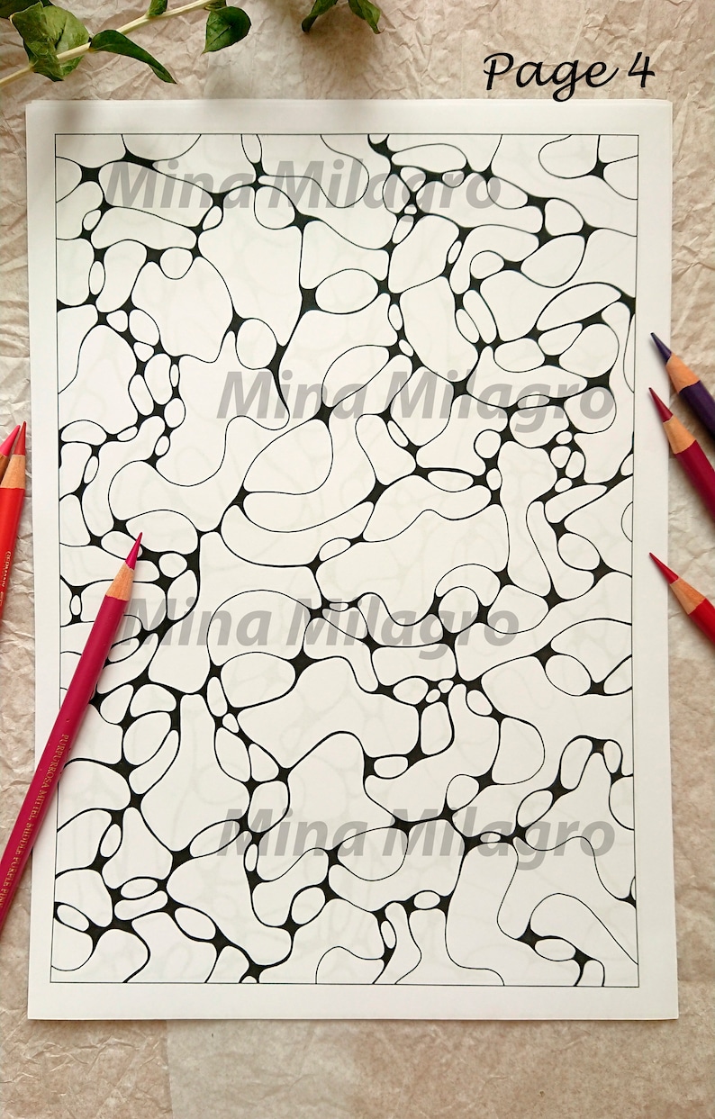 Colouring Pages Adult Coloring Pages Abstract Pattern - Etsy