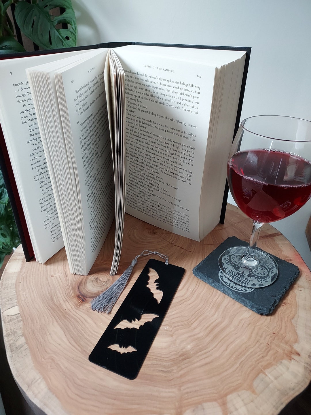 Bat Bookmark | Vampire Bat | Vinyl Record Bookmark | Book Lover Gift ...