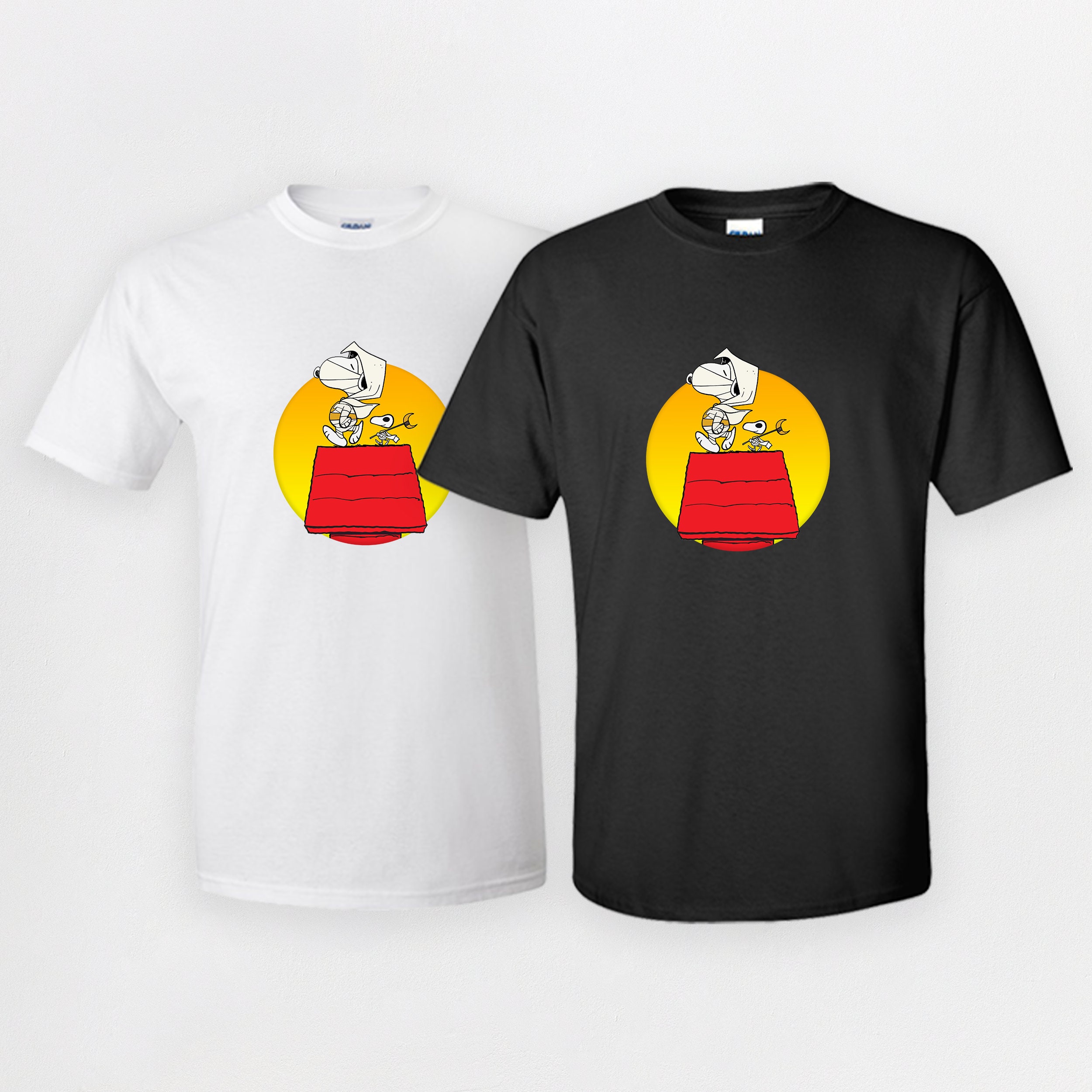 Peanuts Snoopy Moon Knight Woodstock Khonshu Tshirt Marvel Cartoon ...