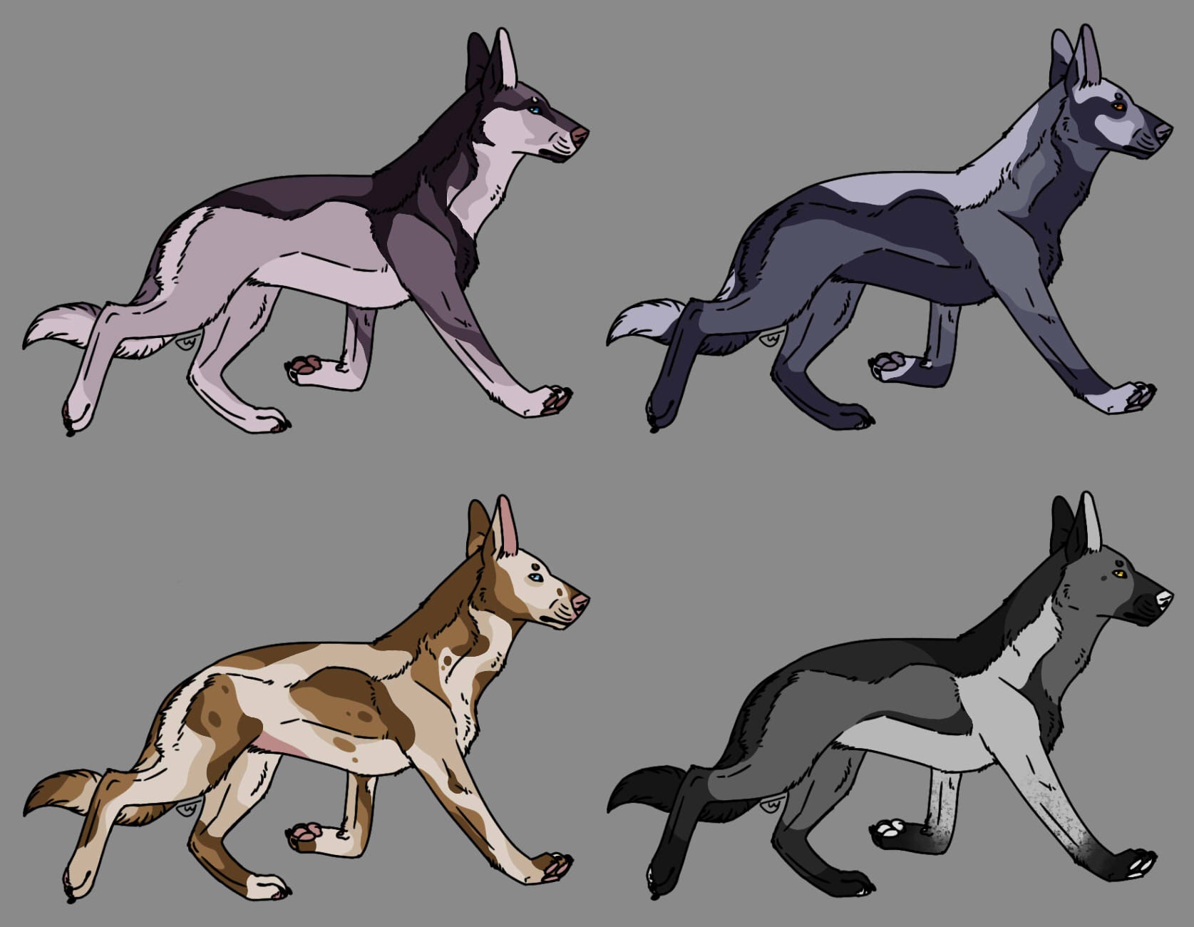 Canine Character Adoptable Furry Fursona Design Batch - Etsy