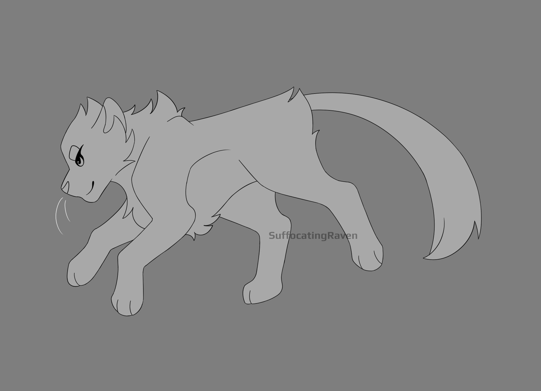 Warrior Cats Death Lineart