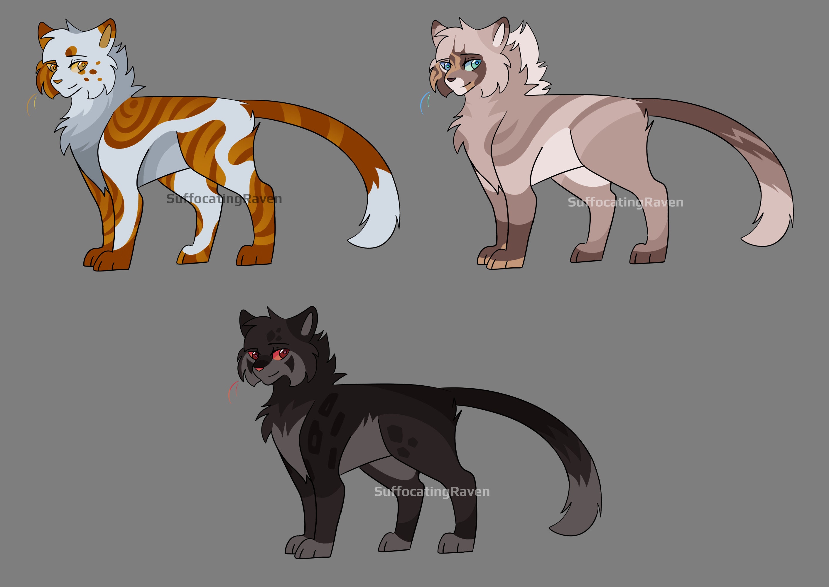 Cat Character Adoptable Furry Fursona Design Batch - Etsy