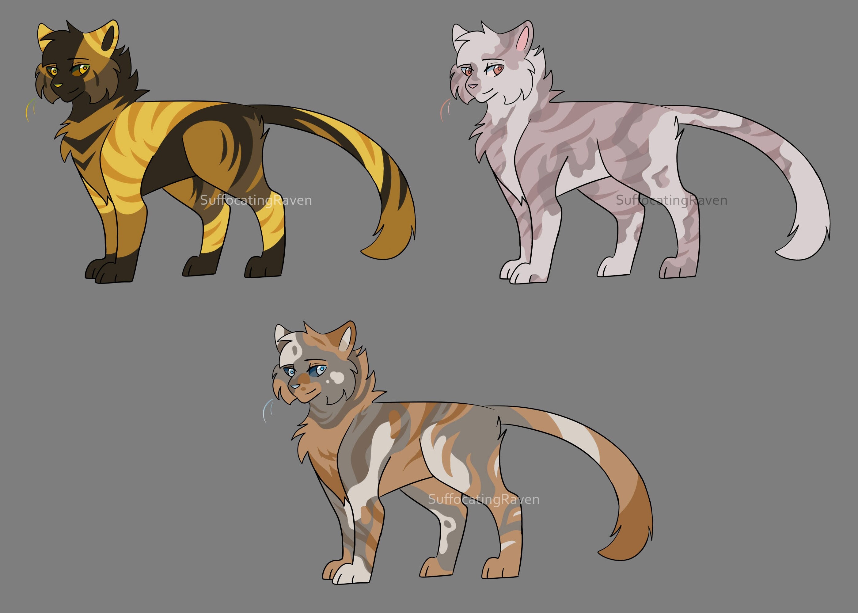 Cat Character Adoptable Furry Fursona Design Batch - Etsy