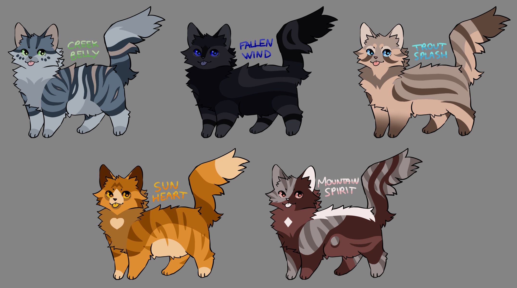 Feline Character Adoptable Furry Fursona Design Batch - Etsy