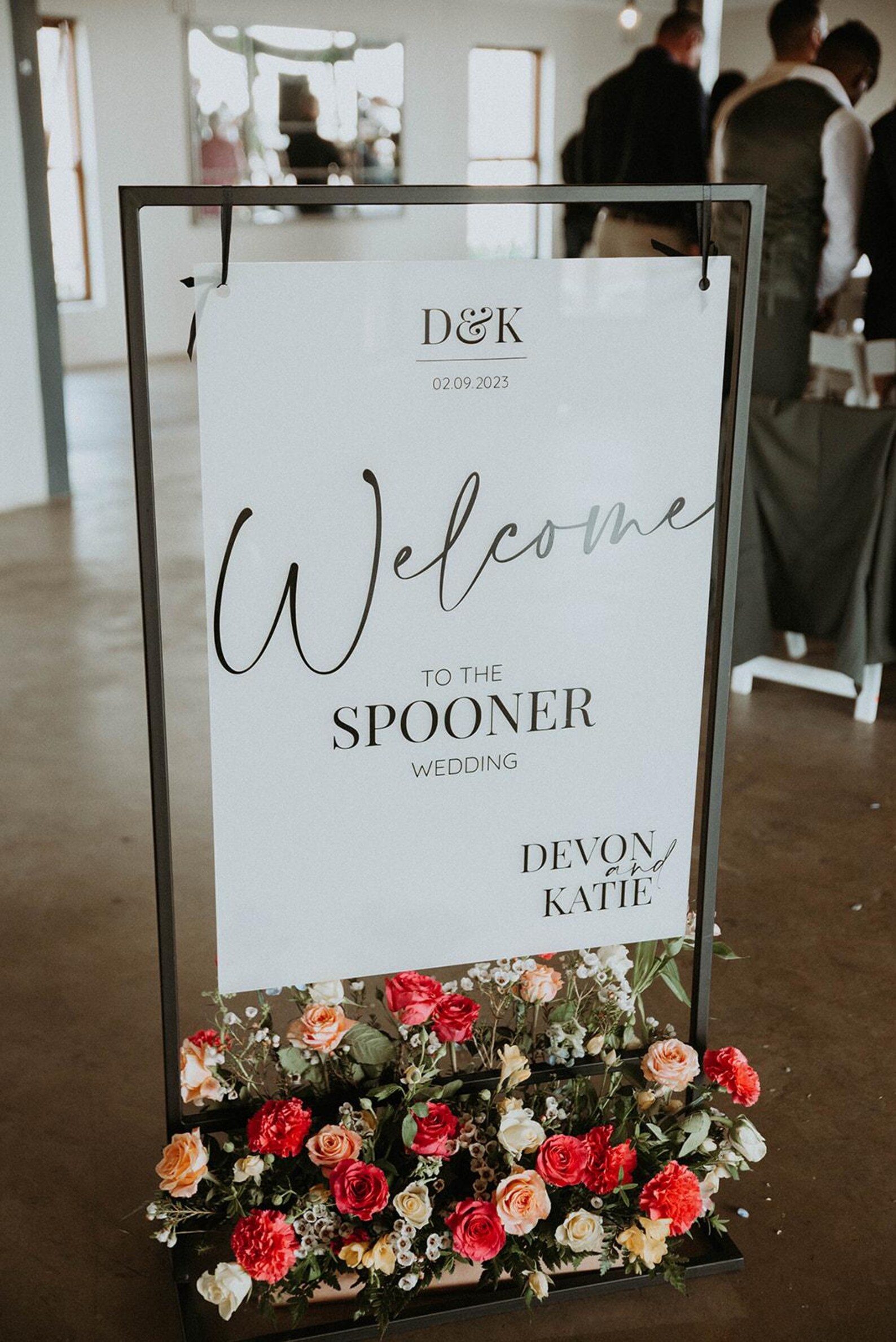 Modern Elegance Wedding Welcome Sign Editable Canva Template Instant ...