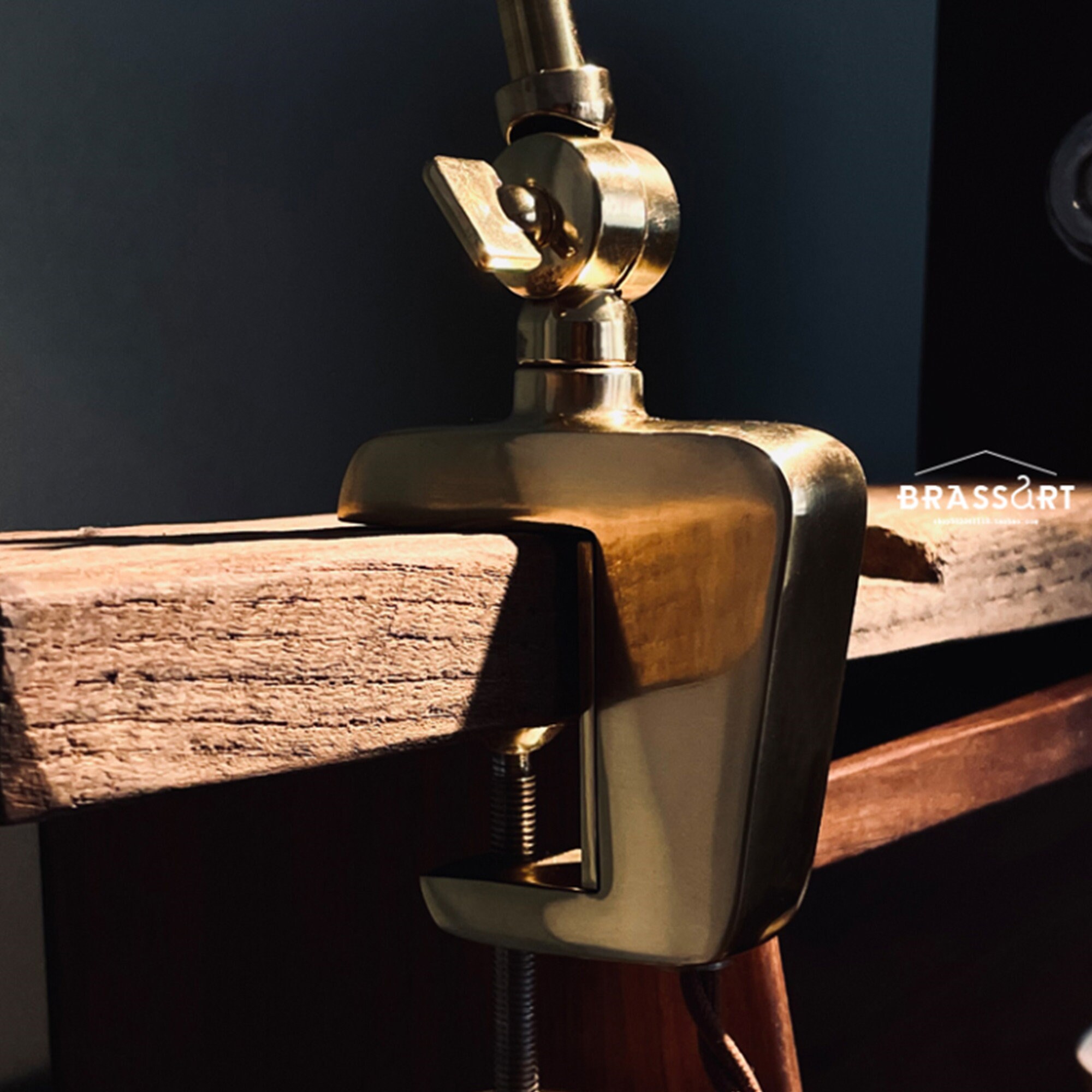 Vintage Brass Lamp, Bedroom Study Clip Lamp, Bedside Lamp-adjustable - Etsy